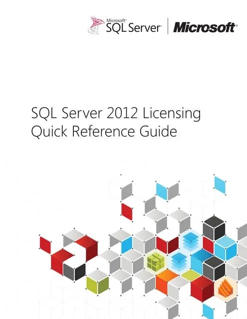 Ms Sql Server 2022 Licensing Guidedd Pdf