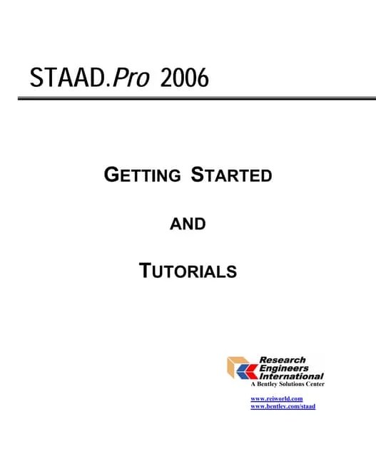 Tutorial Staad Pro Pdf