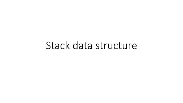Stack In Data Structure Ppt