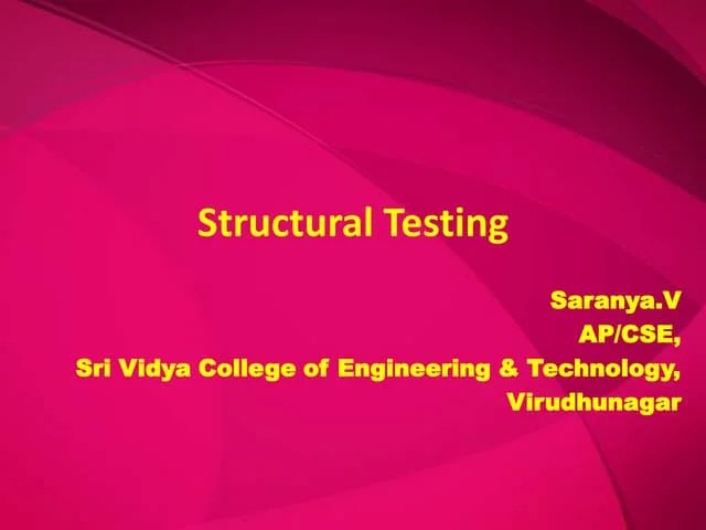Structural Testing Pptx