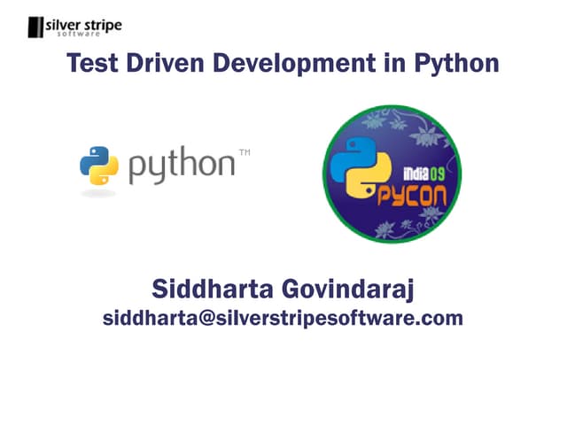 Test Driven Development With Python Pdf