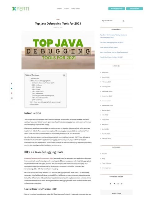 Top Java Debugging Tools For 2021 Pdf