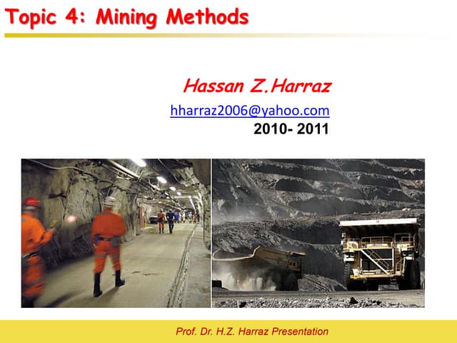 Topic 4 Mining Methods Pdf