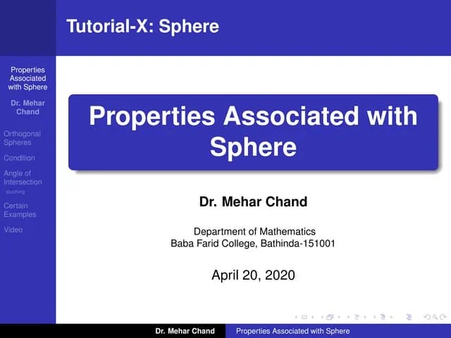 Tutorial 1 The Sphere Pdf