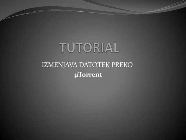 Tutorial Utorrent Pptx