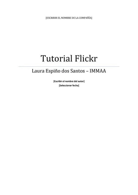 Tutorial Flickr Pdf