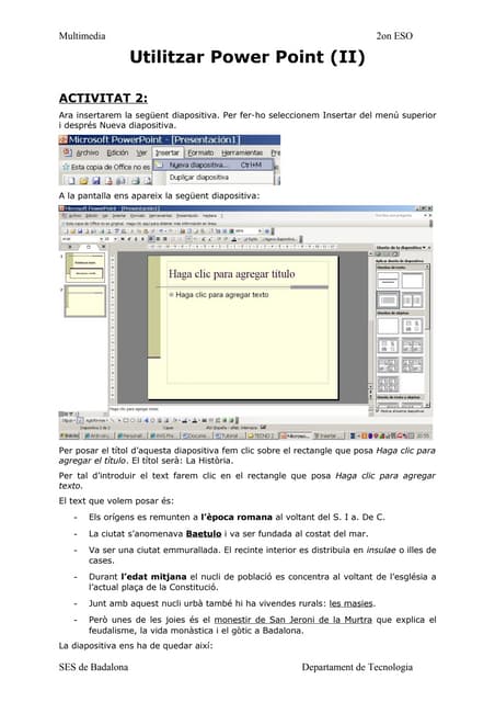 Tutorial Power Point I Doc