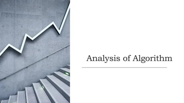 Unit 1 Basics Of Analysis Of An Algorithm Pptx
