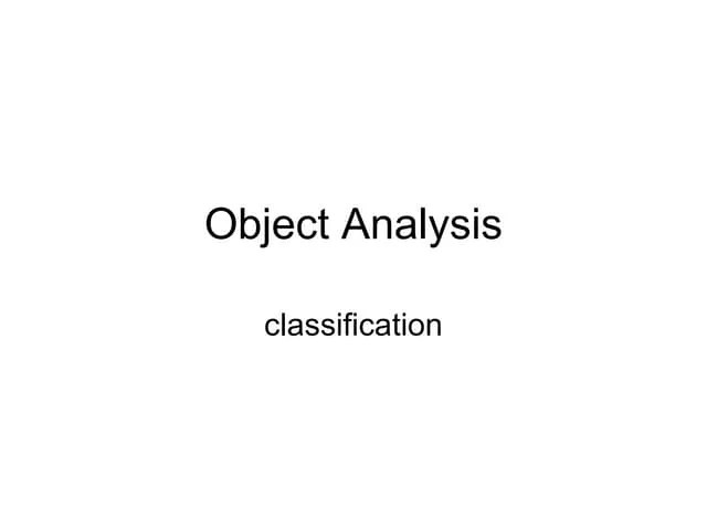 Unit 3 Object Analysis Classification Ppt Credit Cards Personal Debt
