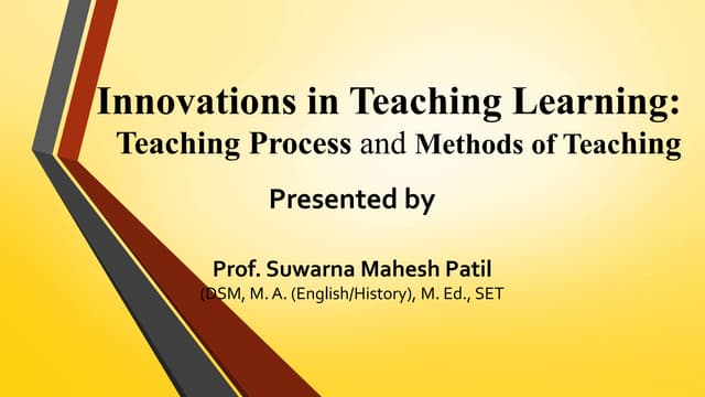 Teaching Process Methods Of Teaching Pptx