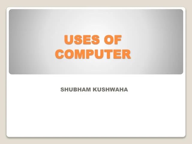 8 Computer Applications In Society Pptx