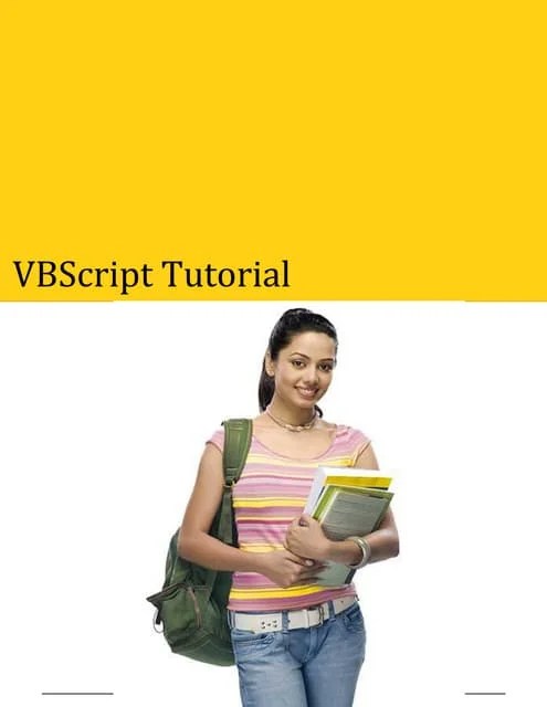 Vbscript Tutorial Pdf