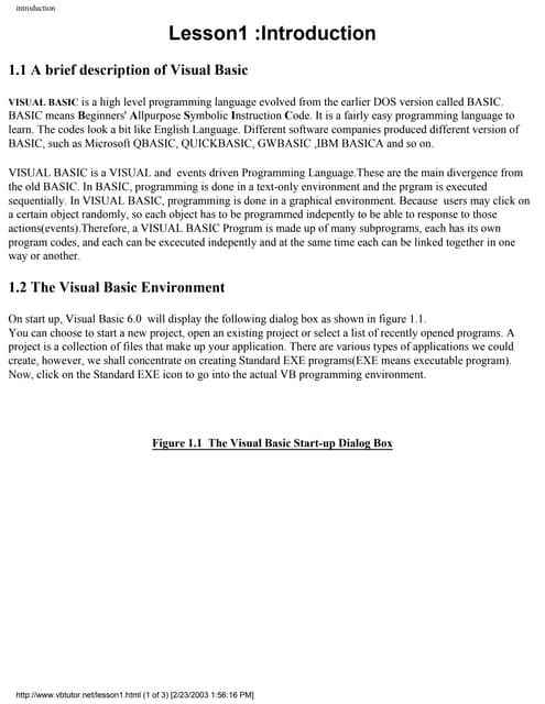 Vb Tutorial Pdf