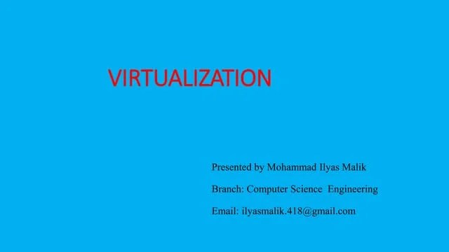 Implementation Levels Of Virtualization Pptx