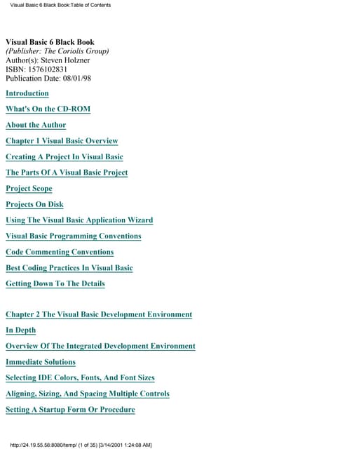 Creating Menu In Visual Basic 6 Ppt