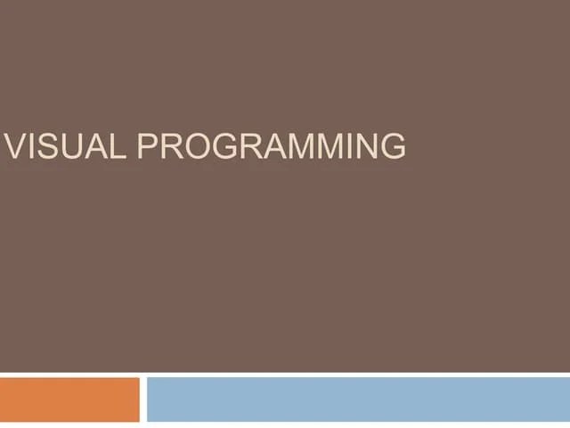 Visual Programming Pptx