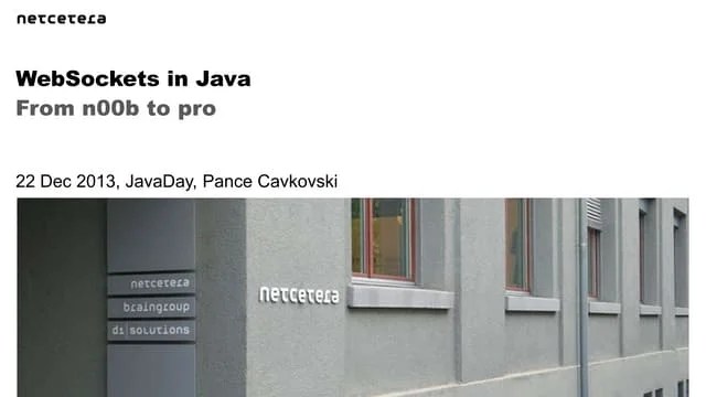 Web Sockets In Java Pptx