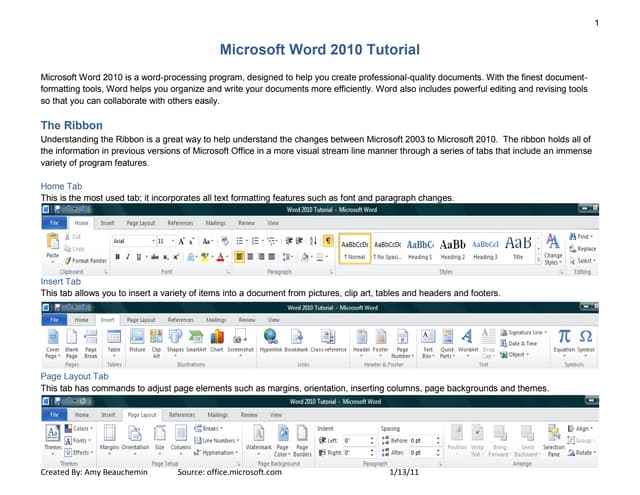 Applied Productivity Tools Using Word Processor Pptx