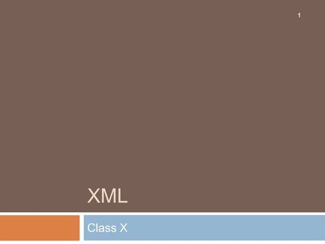 Xml Tutorial Pptx