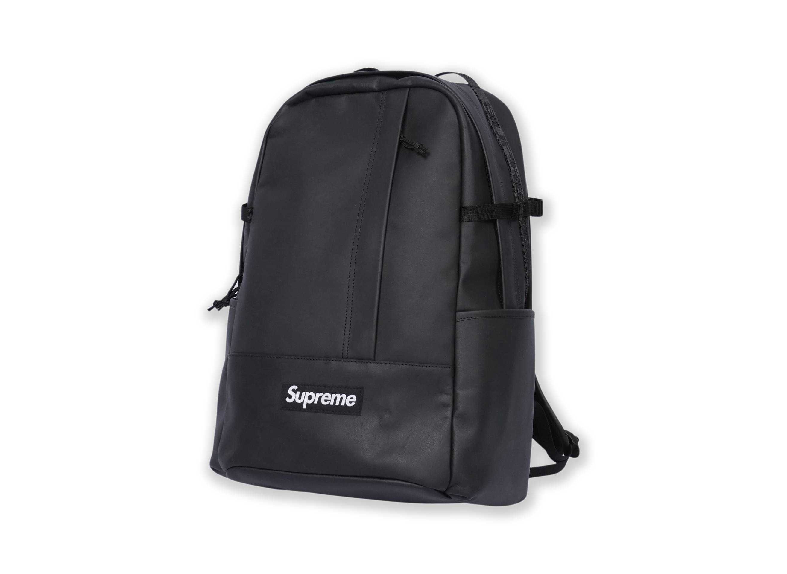 Supreme Leather Backpack Black Snkrdunk