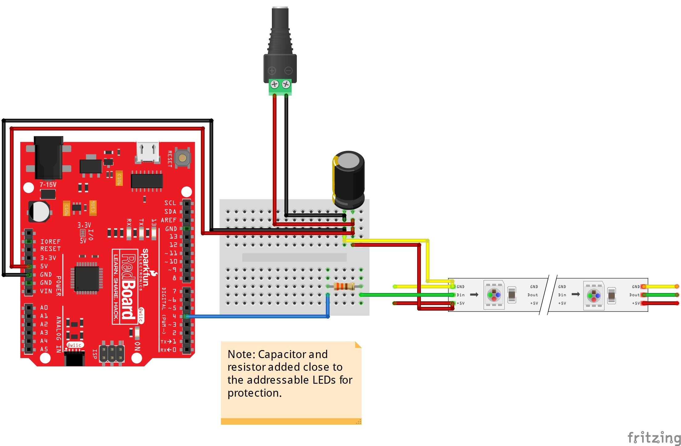 Arduino Led Strip Wiring Diagram