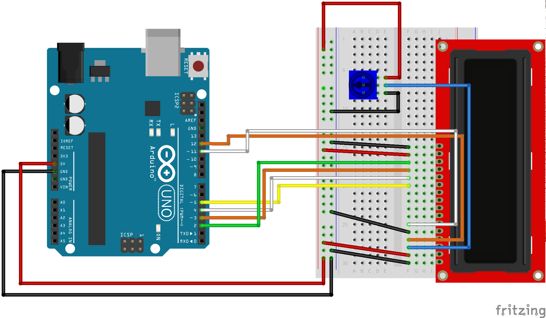 Arduino Lcd Wiring Diagram