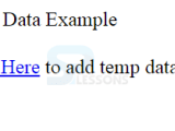Codeigniter Tempdata Splessons