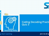 Coding Decoding Practice Quiz 3