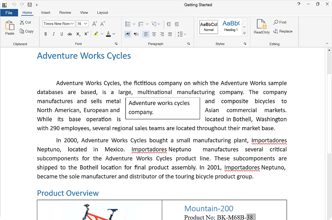 Document Editor Interactive Wpf Showcase Apps Syncfusion