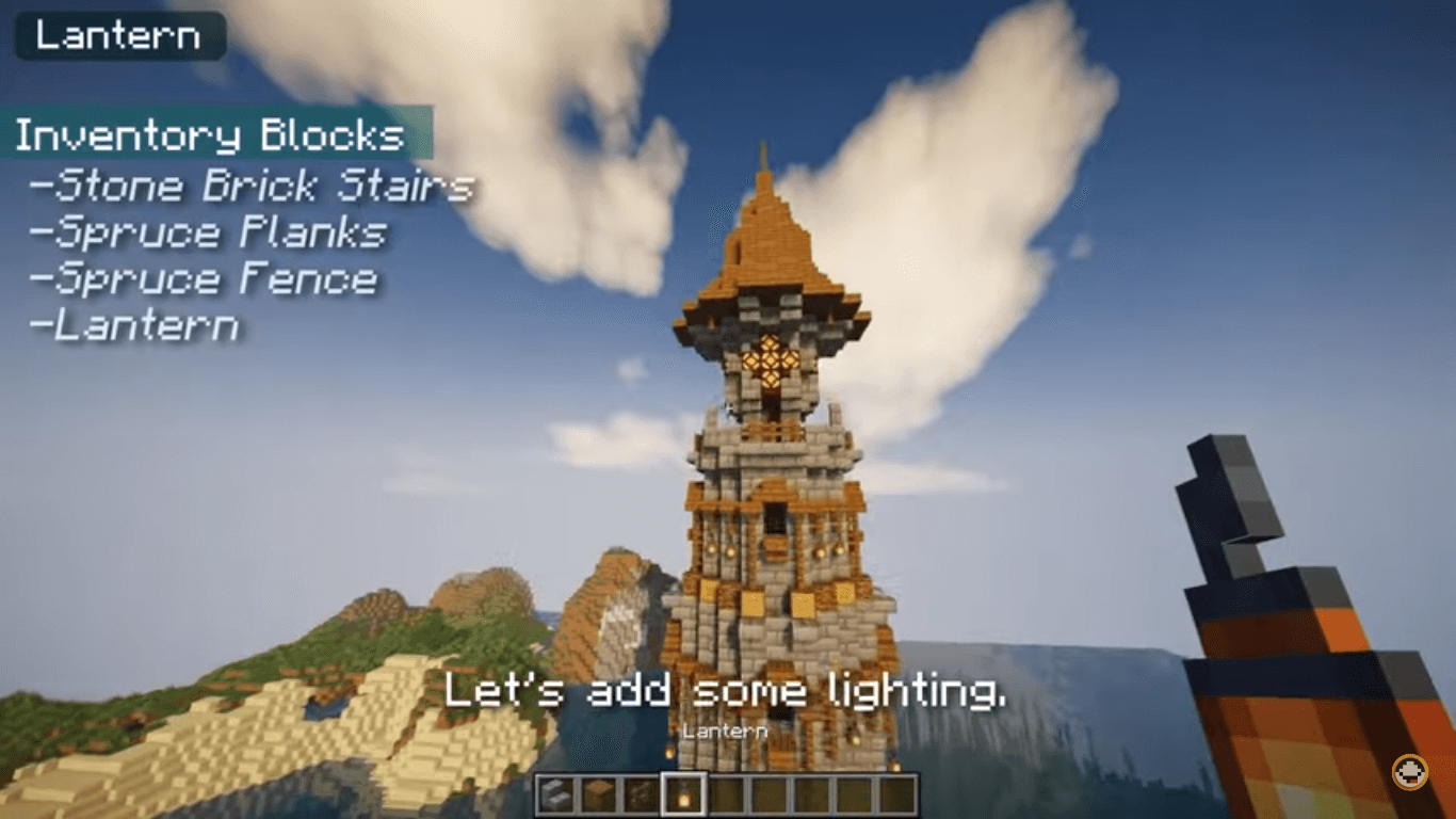 Minecraft Piston Lighthouse