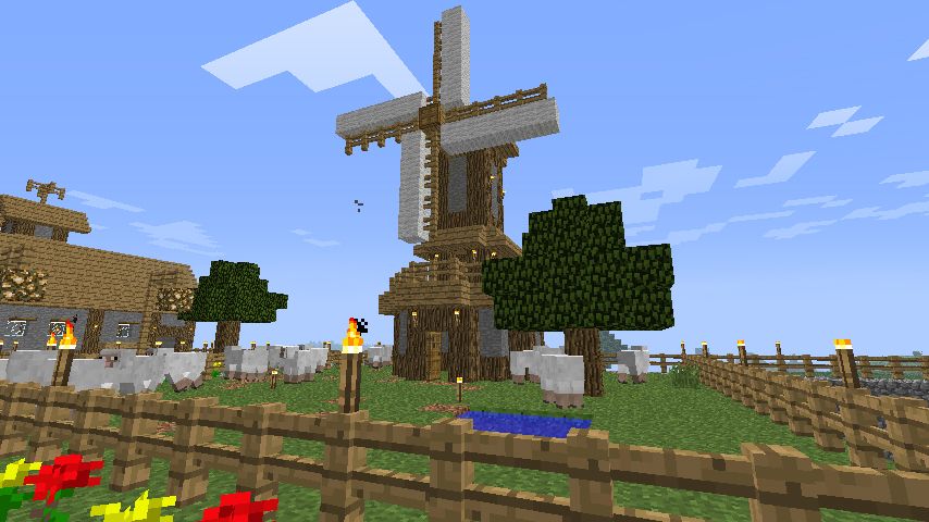 Windmill Minecraft Blueprint