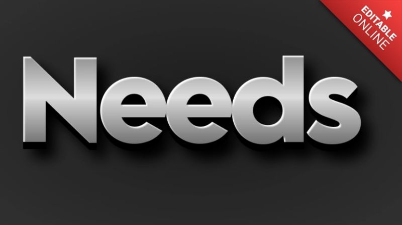 Needs Text Effect Generator - Best Gradient Designs in Ultra HD