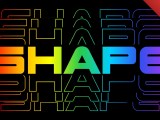 Shape Stacked Text Effect Generator