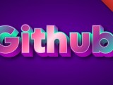 Github Purple Green And Pink 3d Text Effect Generator