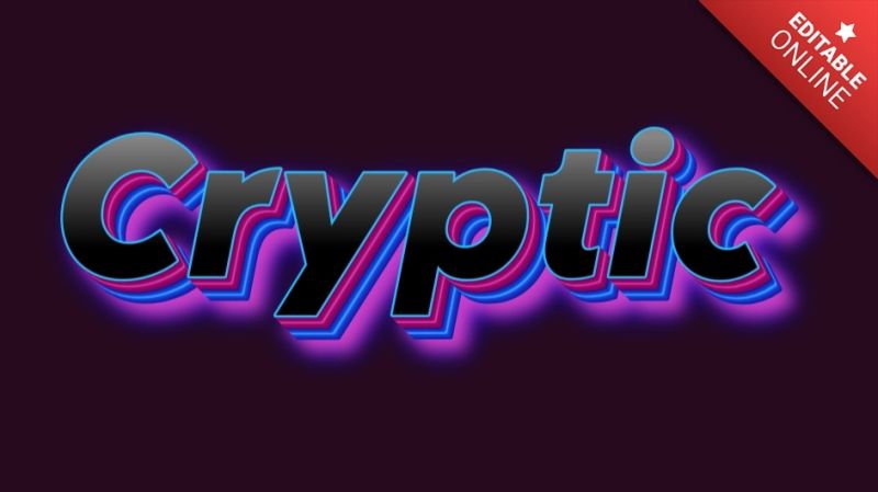 Cryptic Text Style Effects Generator - Gradient Wallpaper Collection - Desktop Quality