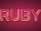 Background Ruby Text Effect Generator
