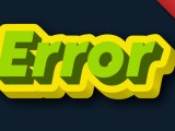 Error Green And Yellow 3d Text Effect Generator