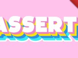 Assert Pink Yellow Green Vintage 3d Text Effect Generator