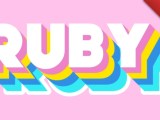 Ruby Pink Yellow Green Vintage 3d Text Effect Generator