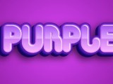 Extrude Editable 3d Purple Gradient Text Effect Generator