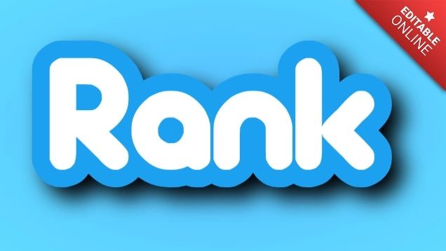 Rank Text Effect Generator - Dark Art Collection - 8K Quality