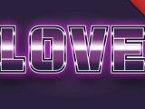 Love Editable In Retro Style Text Effect Generator