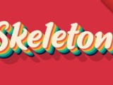 Skeleton Retro Vintage 3d Text Effect Generator