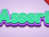 Assert Green Purple 3d Text Effect Generator