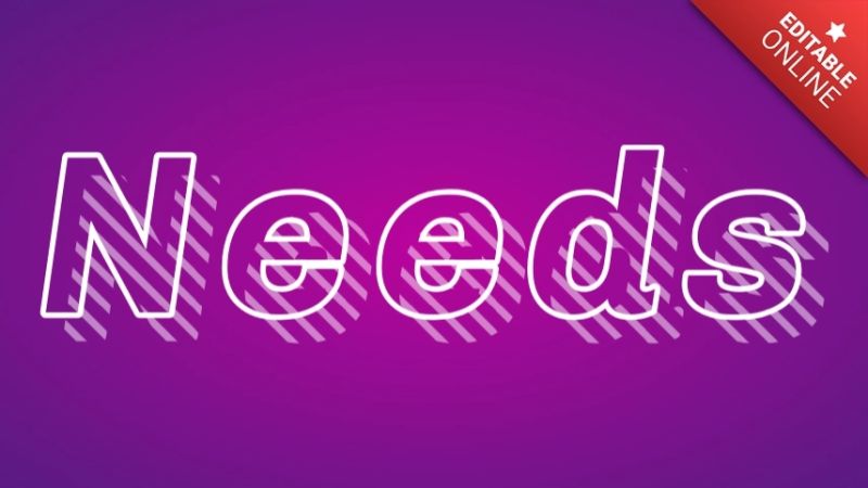 Needs Text Effect Generator - Creative Ocean Art - Mobile