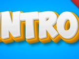 Intro Yellow White 3d Text Effect Generator
