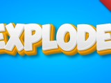 Explode Text Effect Generator