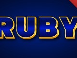 Ruby Editable Royal Blue Text Effect Generator