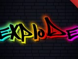 Explode Text Effect Generator