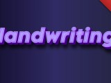 Handwriting Purple Neon 3d Text Effect Generator